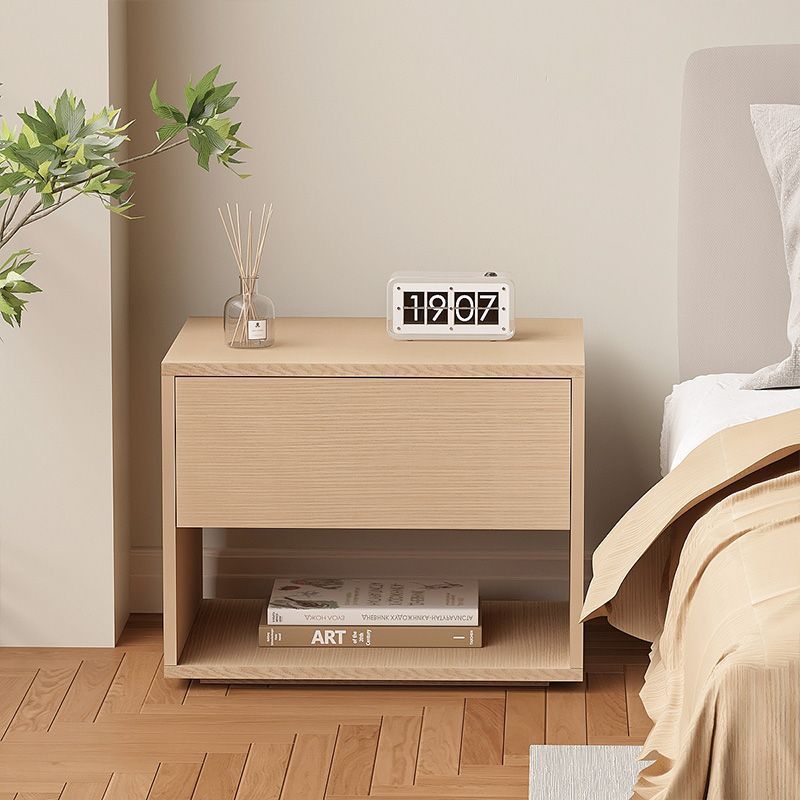 Modern Minimalist Cubic Square Medium Density Fiberboard Nightstand 1 ...